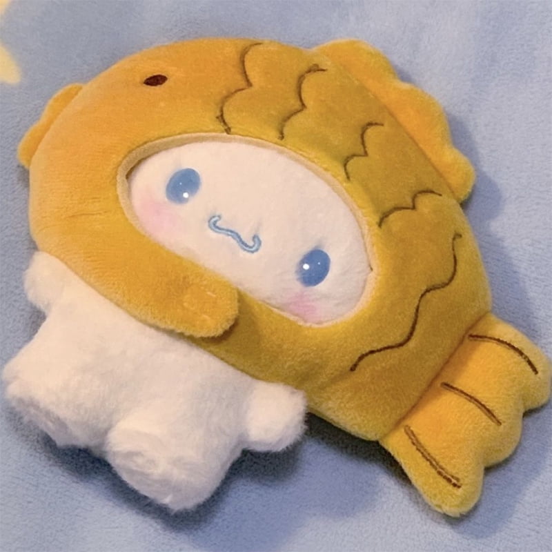 14Cm Sanrio Cinnamoroll Kawaii Stuffed Plushie Taiyaki Doll Cartoon ...