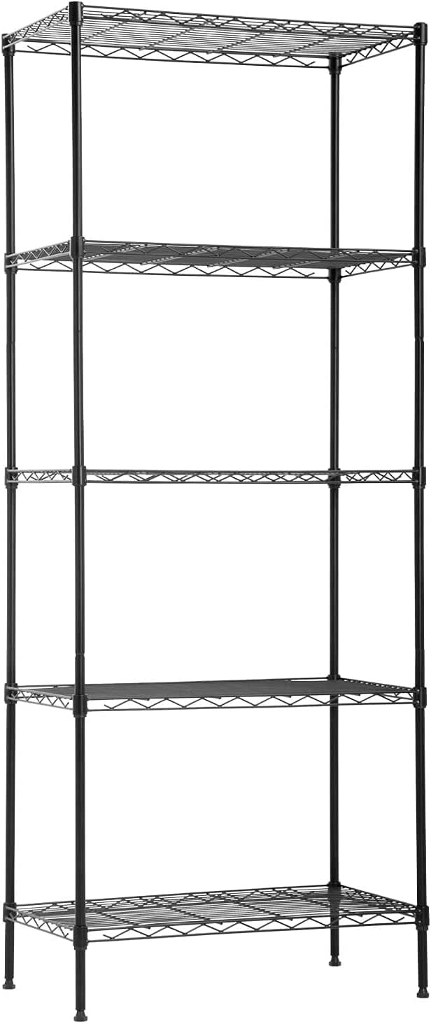 14Dx24Wx60H Wire Rack 5 Shelf Storage Unit Wire Shelving Unit Metal ...