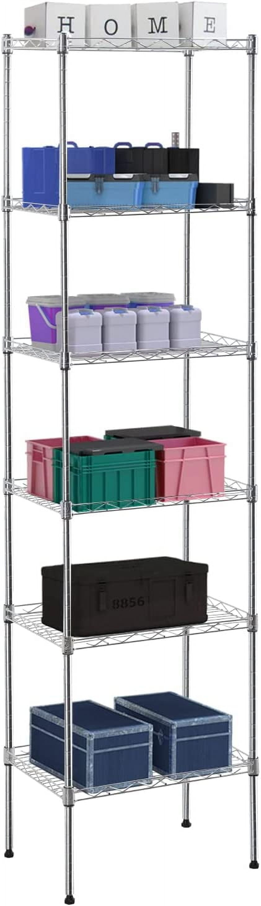 14Dx36Wx72H 5-Shelf Adjustable Storage Shelves Wire Shelving Unit ...