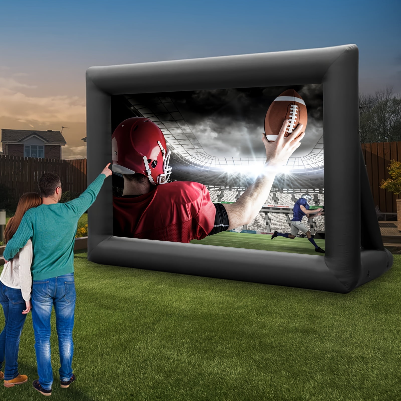 14FT, 16FT, 18FT Inflatable Outdoor Movie Screen, Outdoor Movie Screens ...