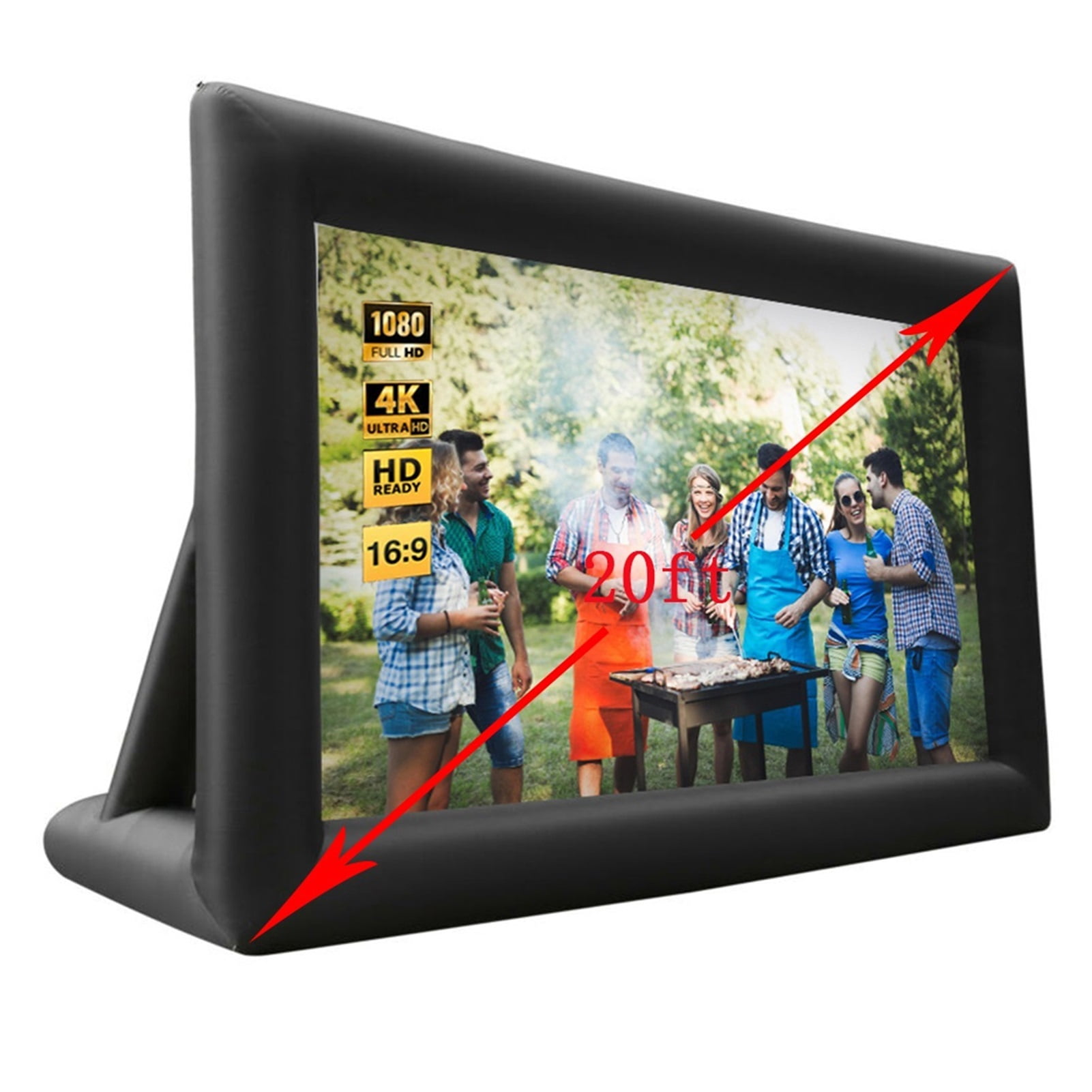14FT 16FT 20FT Inflatable Movie Screen Outdoor Projector Movies Screen ...