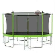 JumpSport 430 Fitness Trampoline, 44-Inch In-Home Rebounder with Bungee ...