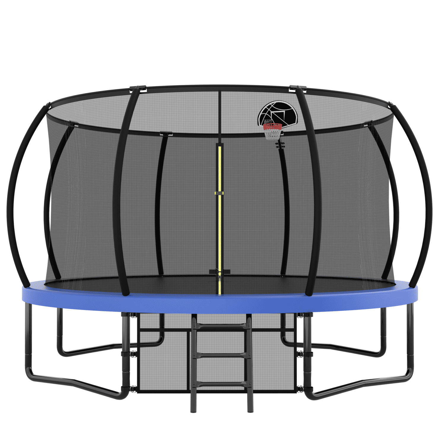 14FT Trampoline with Enclosure - Recreational Trampolines with Ladder ...