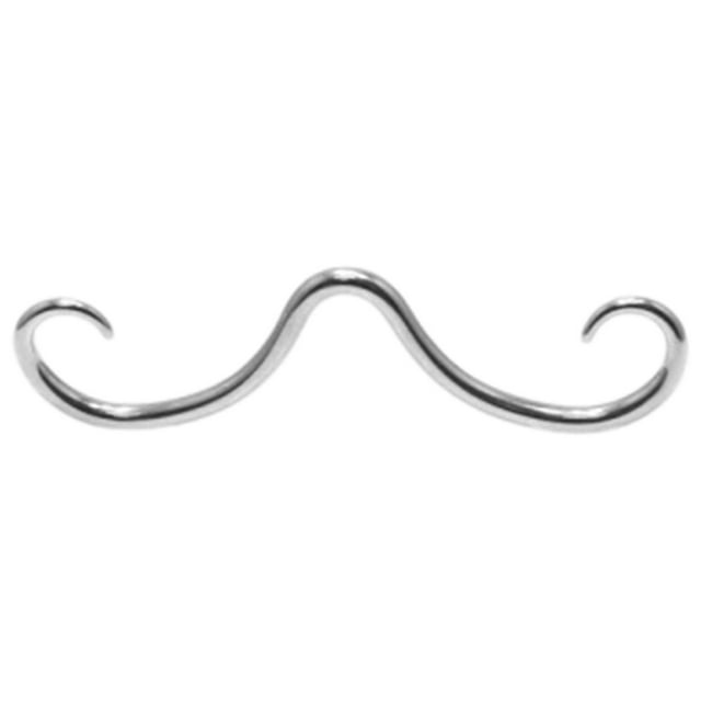 14G Mustache Septum Ring 316L Steel Septum Mustache Nose Ring Piercing ...