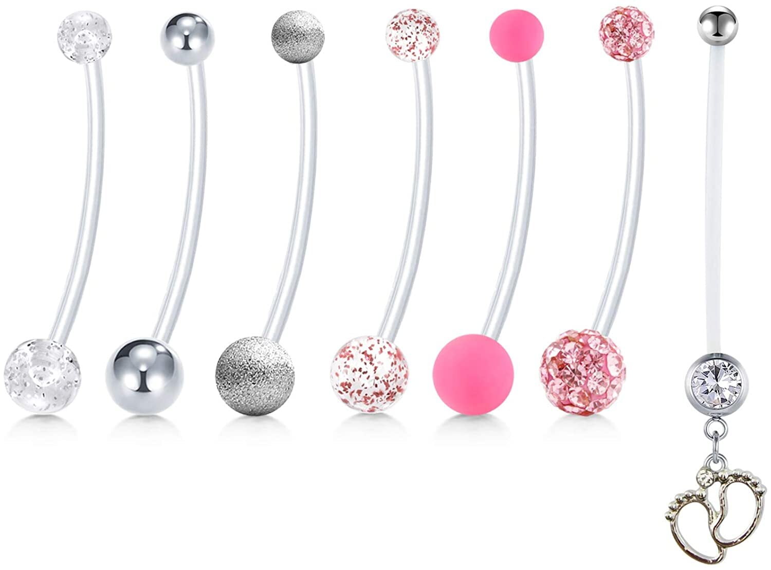Briana Williams Pregnancy Belly Button Piercing 14G, High Quality Steel ...