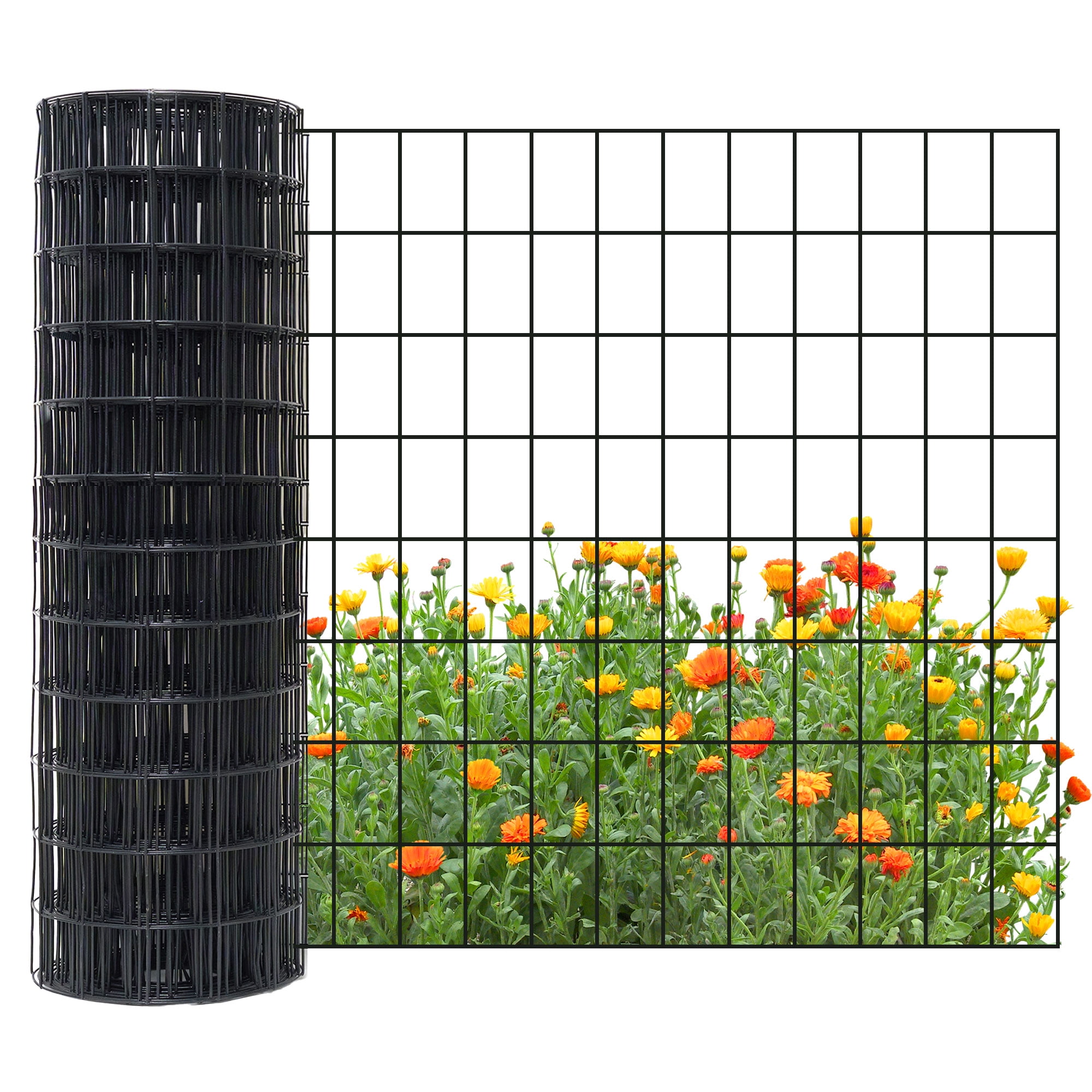 14GA Black Chicken Wire Fence Rolls Mesh Size 2"X3"72in(H)X 100ft(L ...