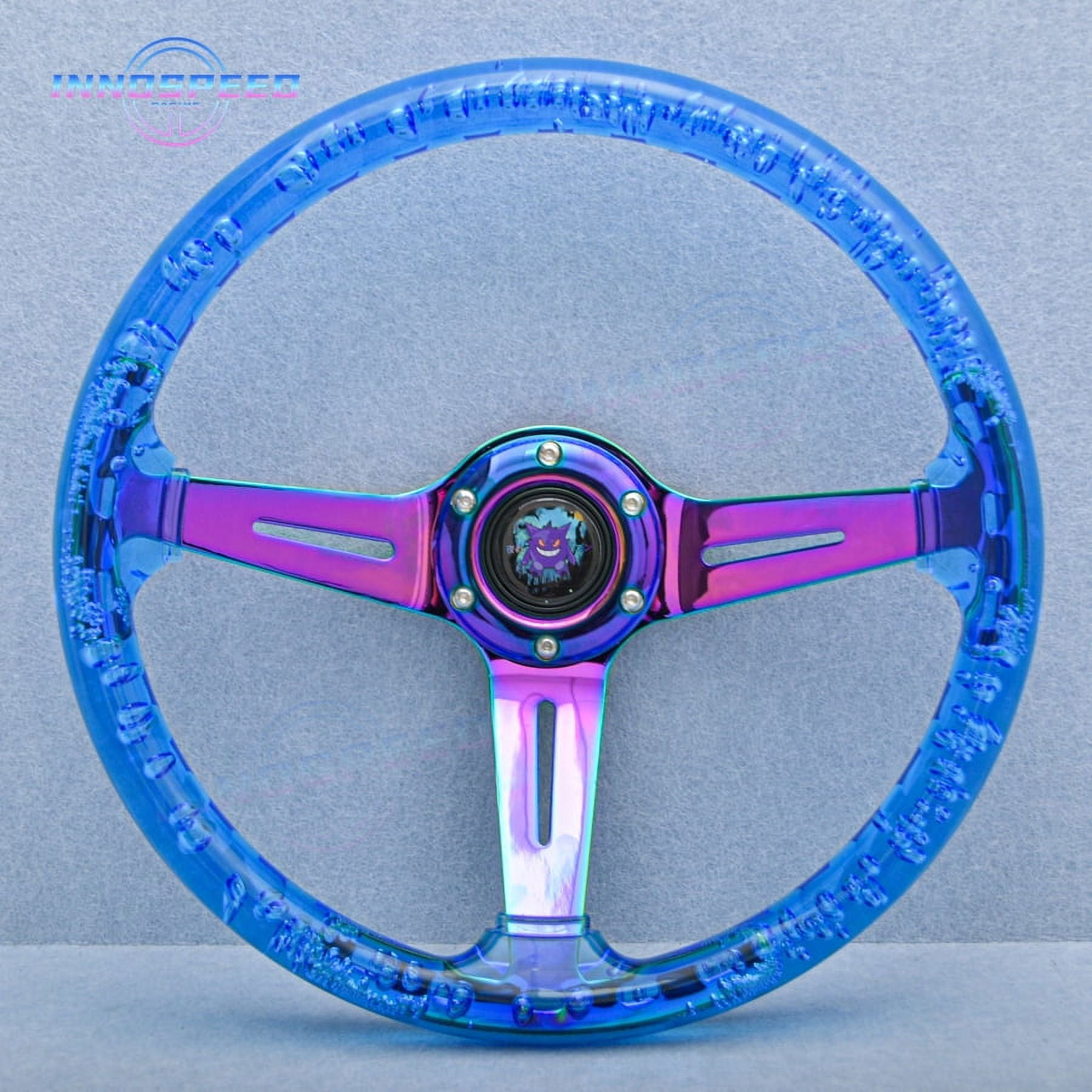 14Inch JDM Sport Acrylic Steering Wheel Deep Corn Transparent Colorful ...