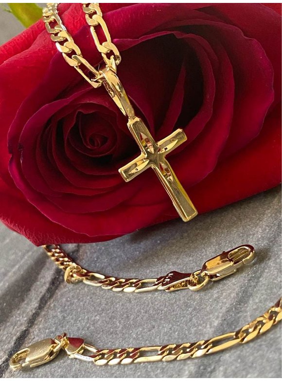 14k Gold Cross Necklace