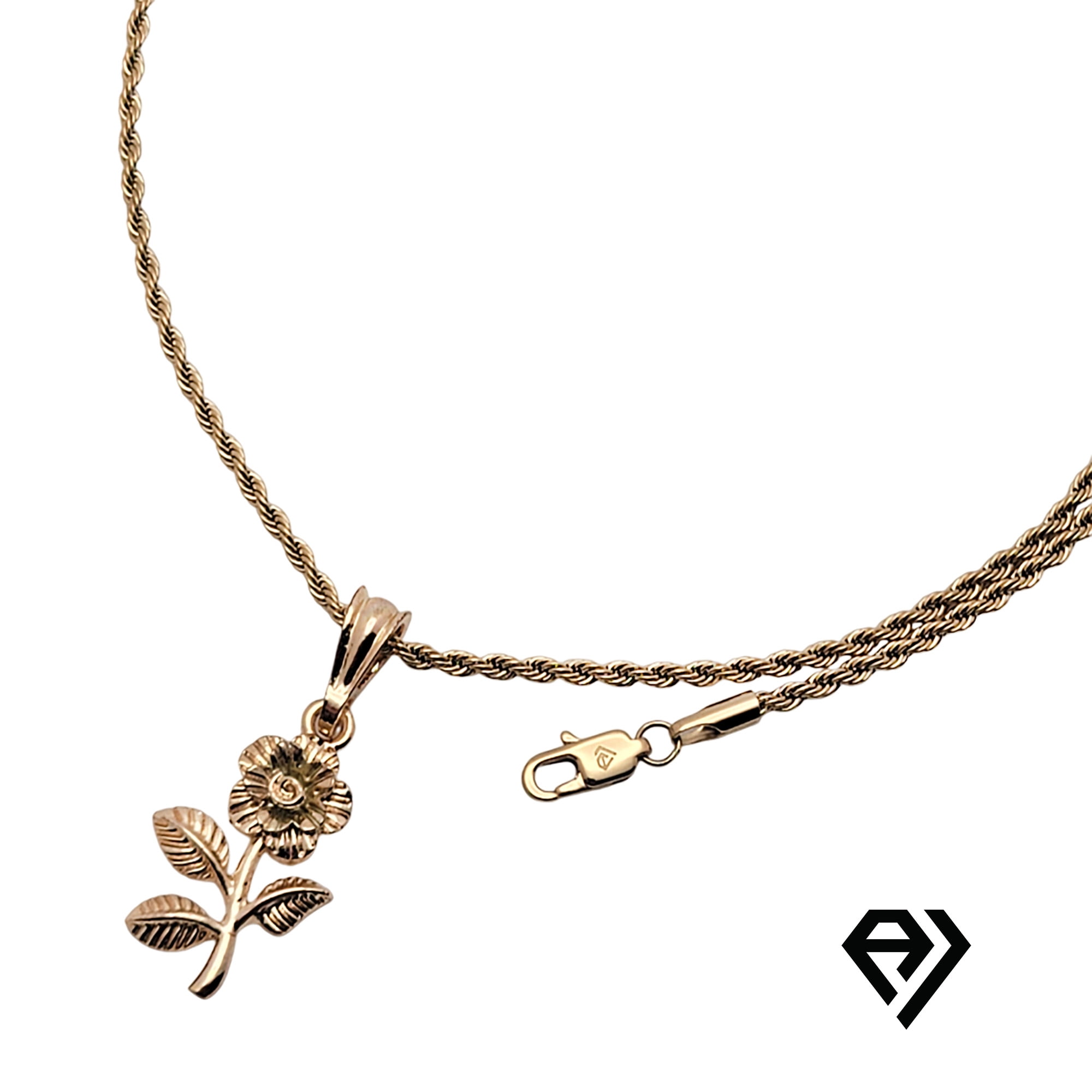 14K Bonded Gold Rope Chain, Unisex Christmas Gift for Women, Men ...
