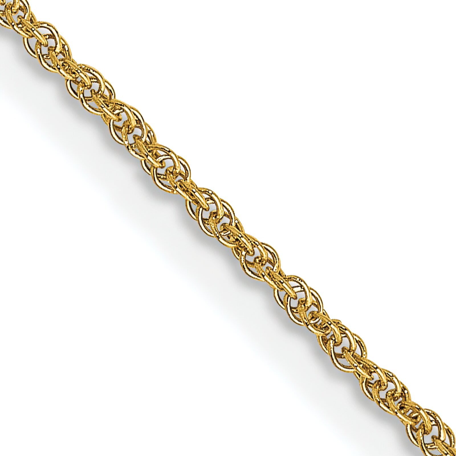 14K Gold 1.1mm Baby Rope Chain 24" - Walmart.com