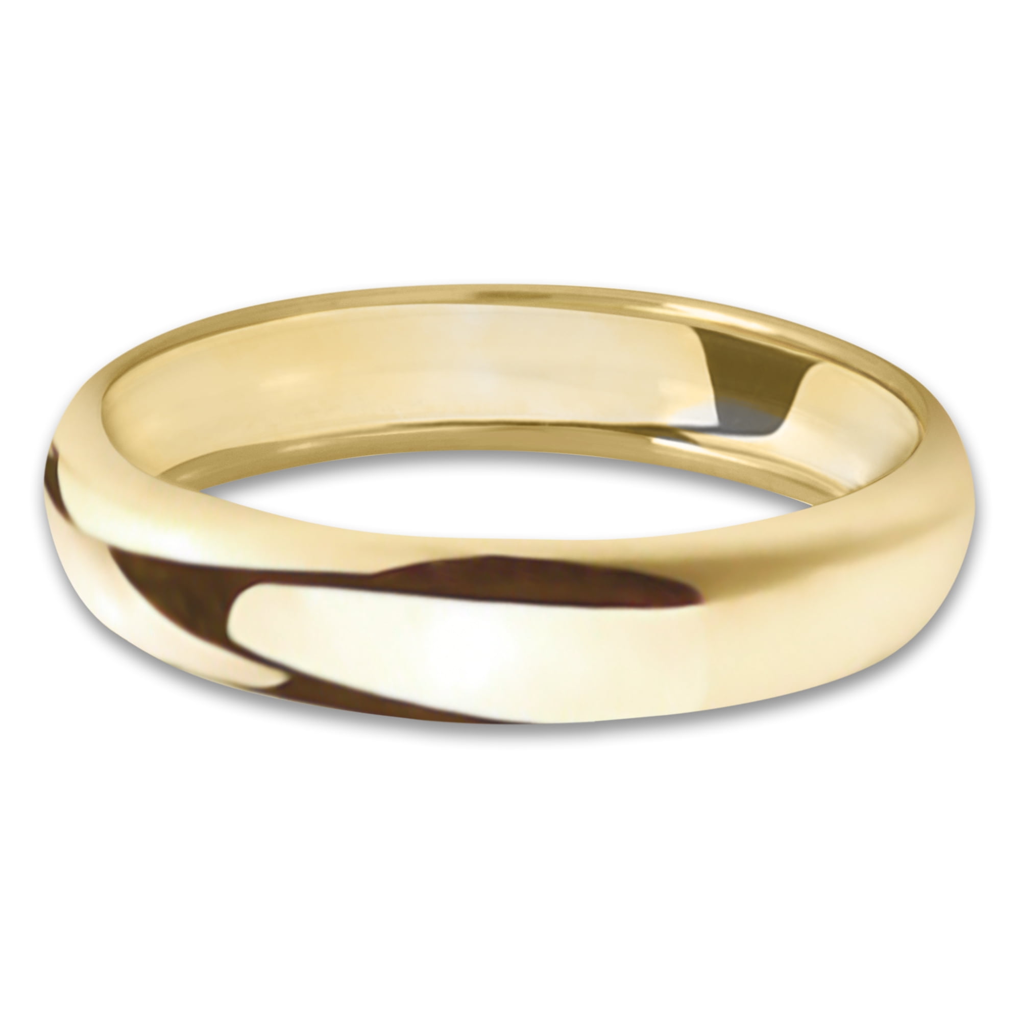 Juliette Collection, 14K Yellow Gold Flex Half Round Stackable Band Ring, 4.20MM, Size 6 ...