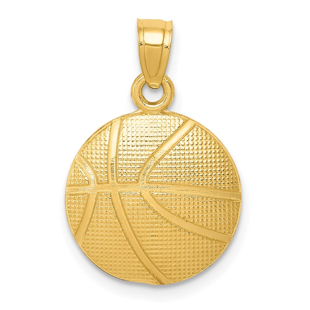 14K Gold Basketball Pendant - Walmart.com