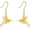 14K Gold Bee/Owl/Hummingbird/Orca/Cat/Butterfly/Cardinal Earrings for ...