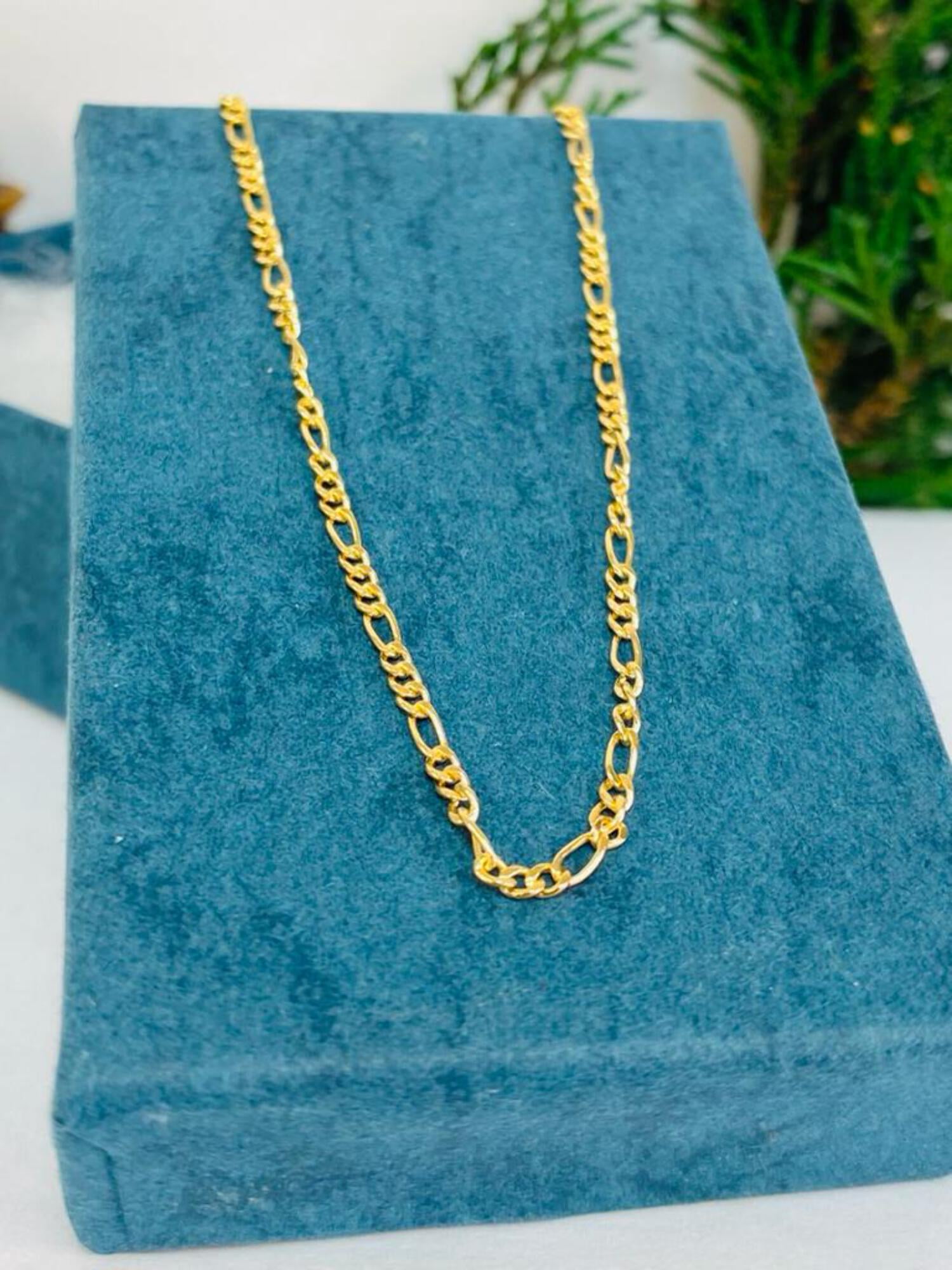 14K Gold Filled Baby Bracelet Figaro Link Newborn / Kids / Children ...