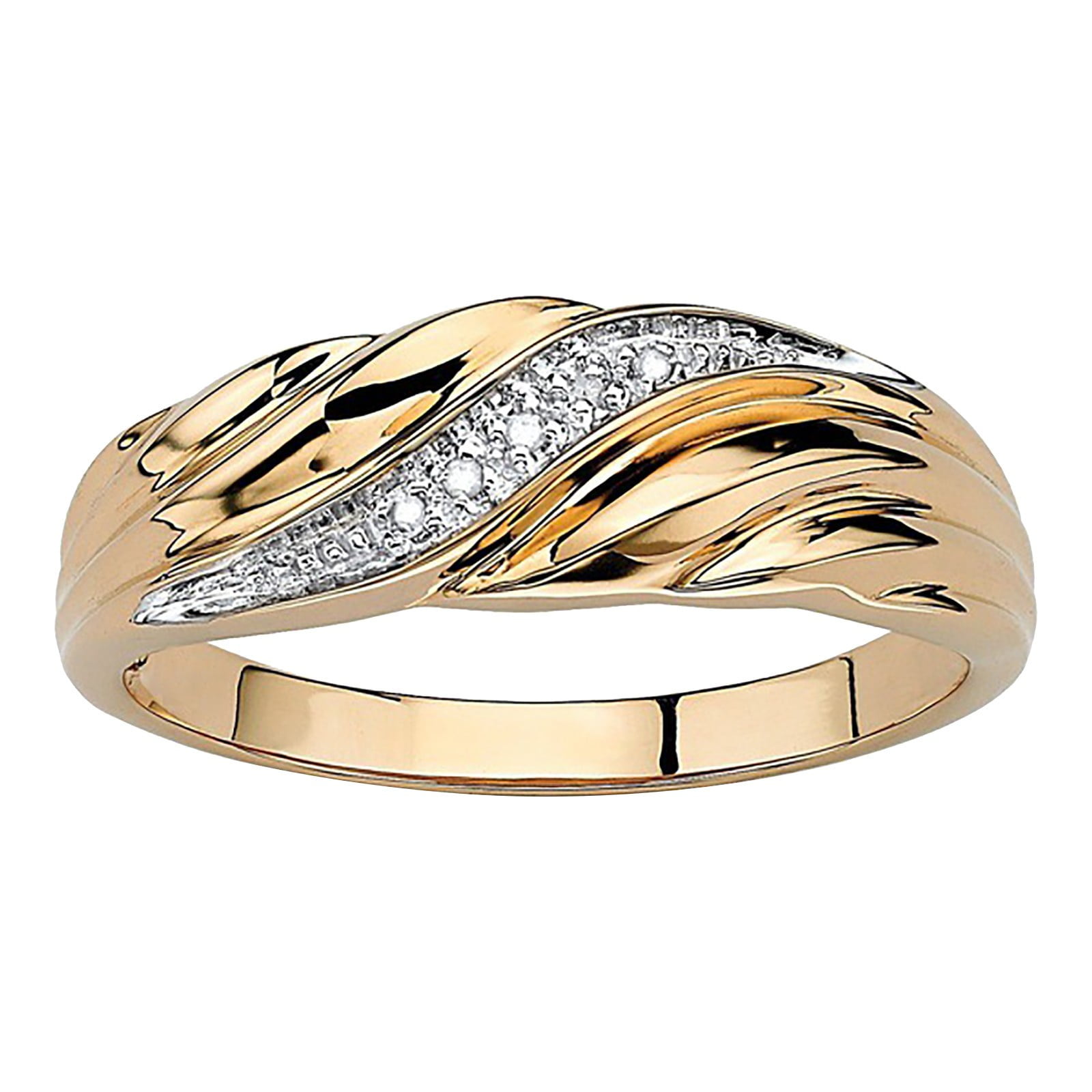 14K Gold Filled Rings for Women Dainty Minimalist Spiral Pattern Band ...