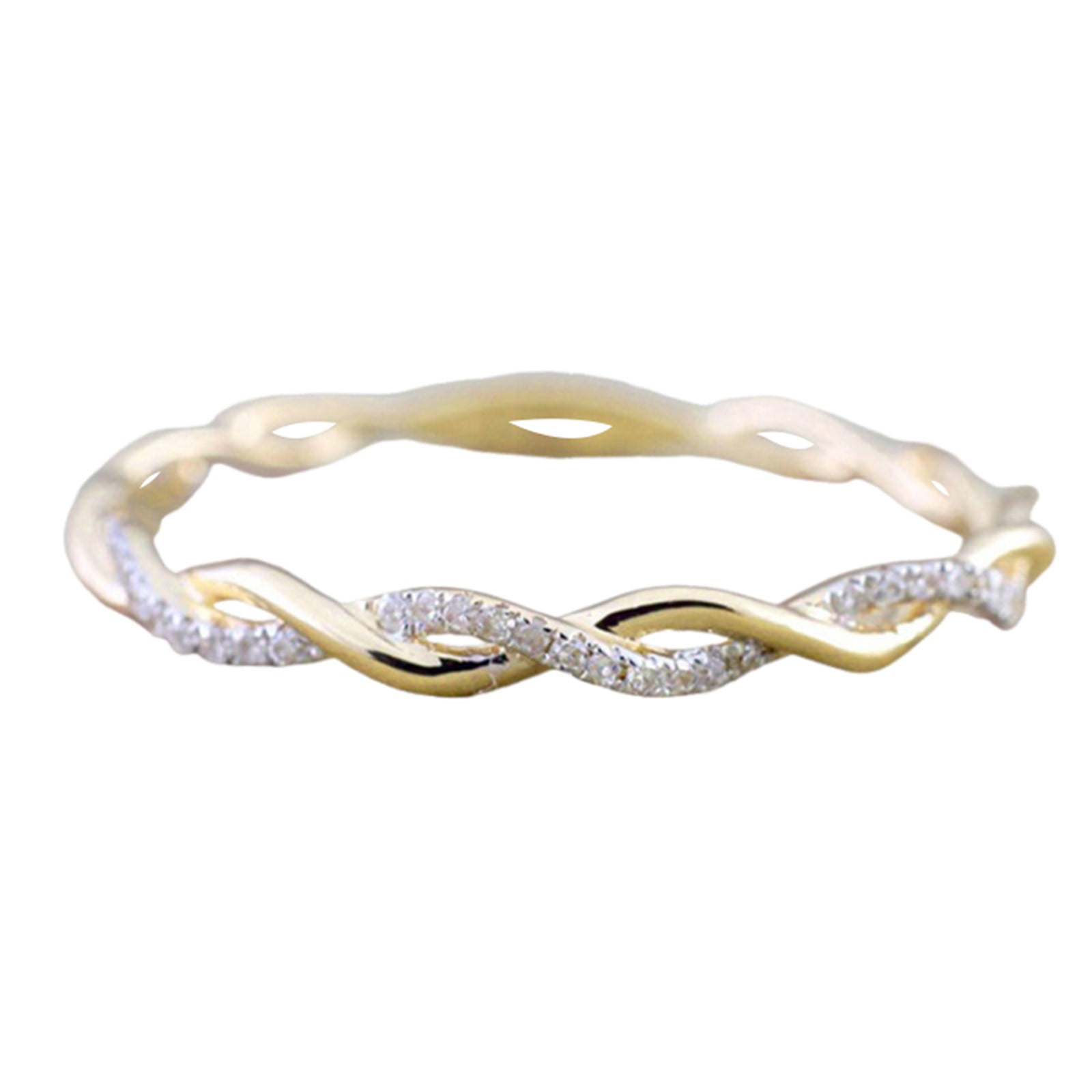 14K Gold Filled Rings for Women Thin Golden Thumb Pinky Finger Ring ...