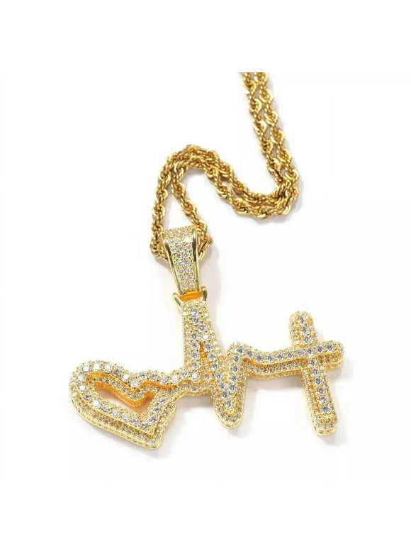 Iced Out Heart Pendant