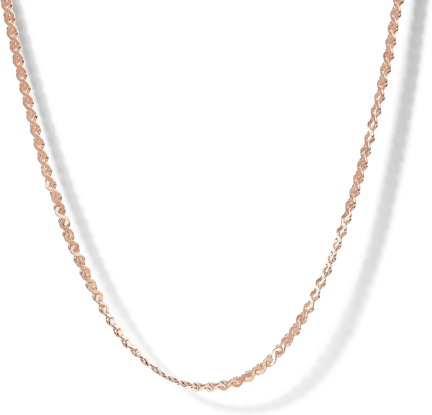 14K Gold Plated Adjustable Link Chain Necklace for Women | Box Rope ...