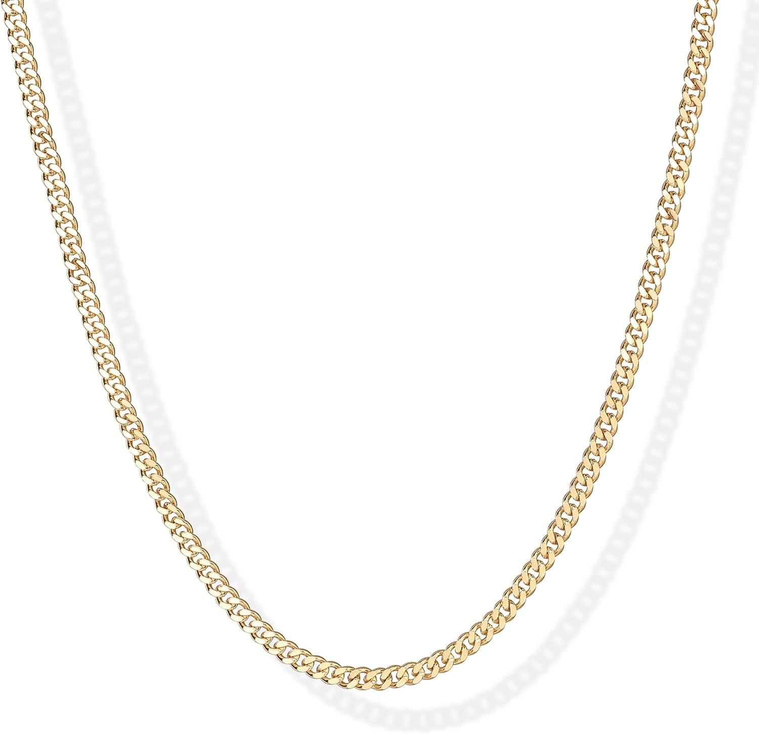 14K Gold Plated Curb Paperclip Box Sphere Bead Snake Herringbone and ...