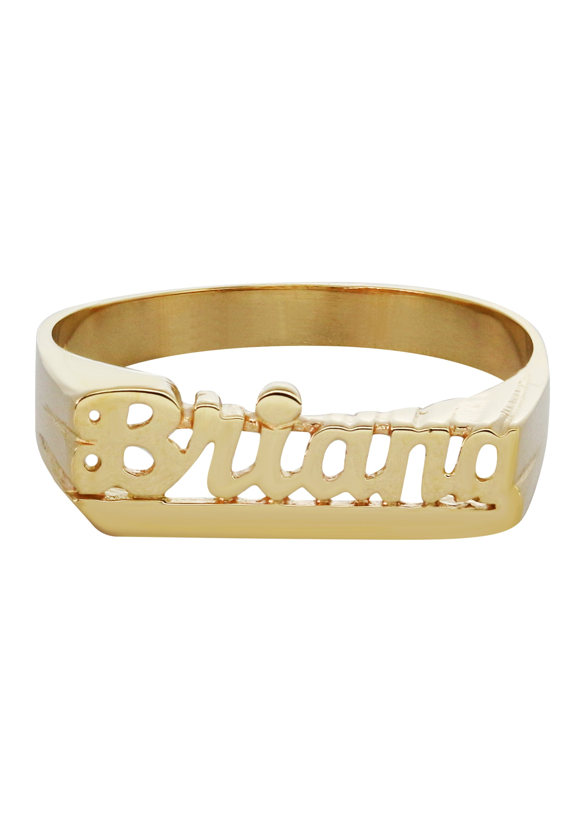 14K Gold Script Name Ring | Appx. 2 Grams - Walmart.com