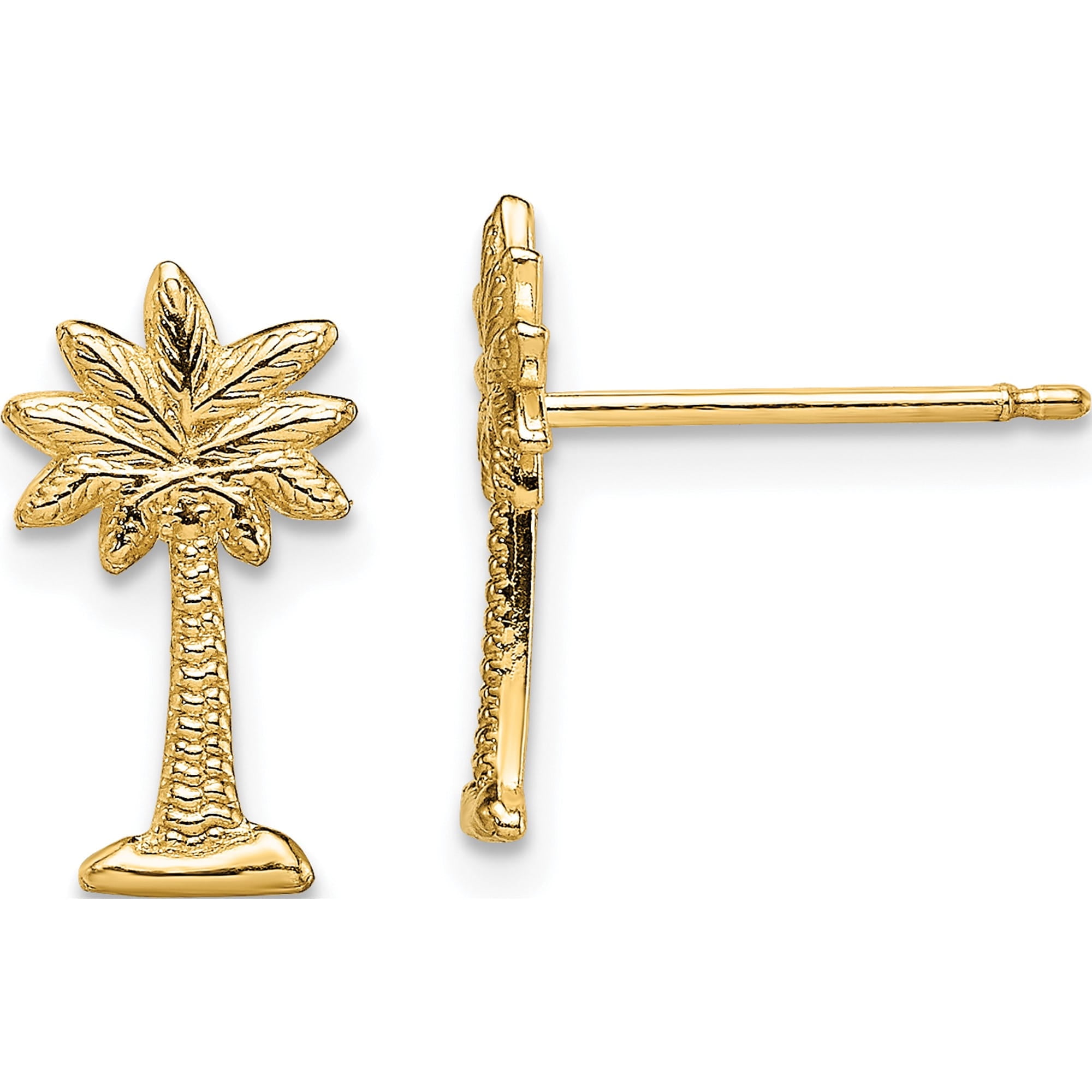 14K Yellow Gold Radiant, Feminine, Classic Polished 12.7 Mm 7.1 Mini ...