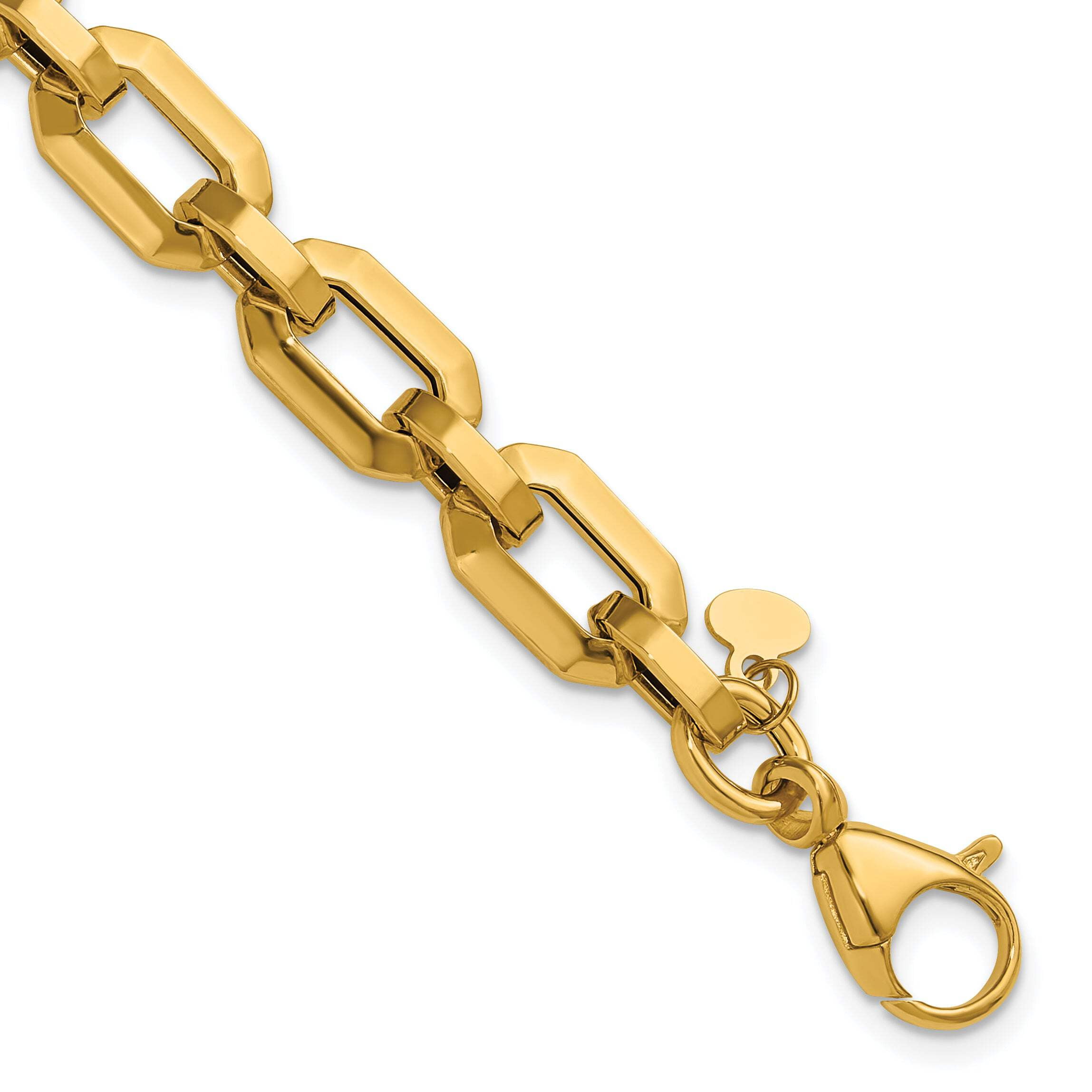 14K Polished Fancy Link Bracelet - Walmart.com