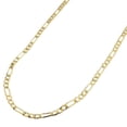 14K Real Solid Yellow Gold Figaro Chain 3mm Necklace High Polished 16 ...