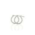 14K Solid Gold Hoops | 1.2mm Thick Hoops| Cut Design Stacking Hoops ...