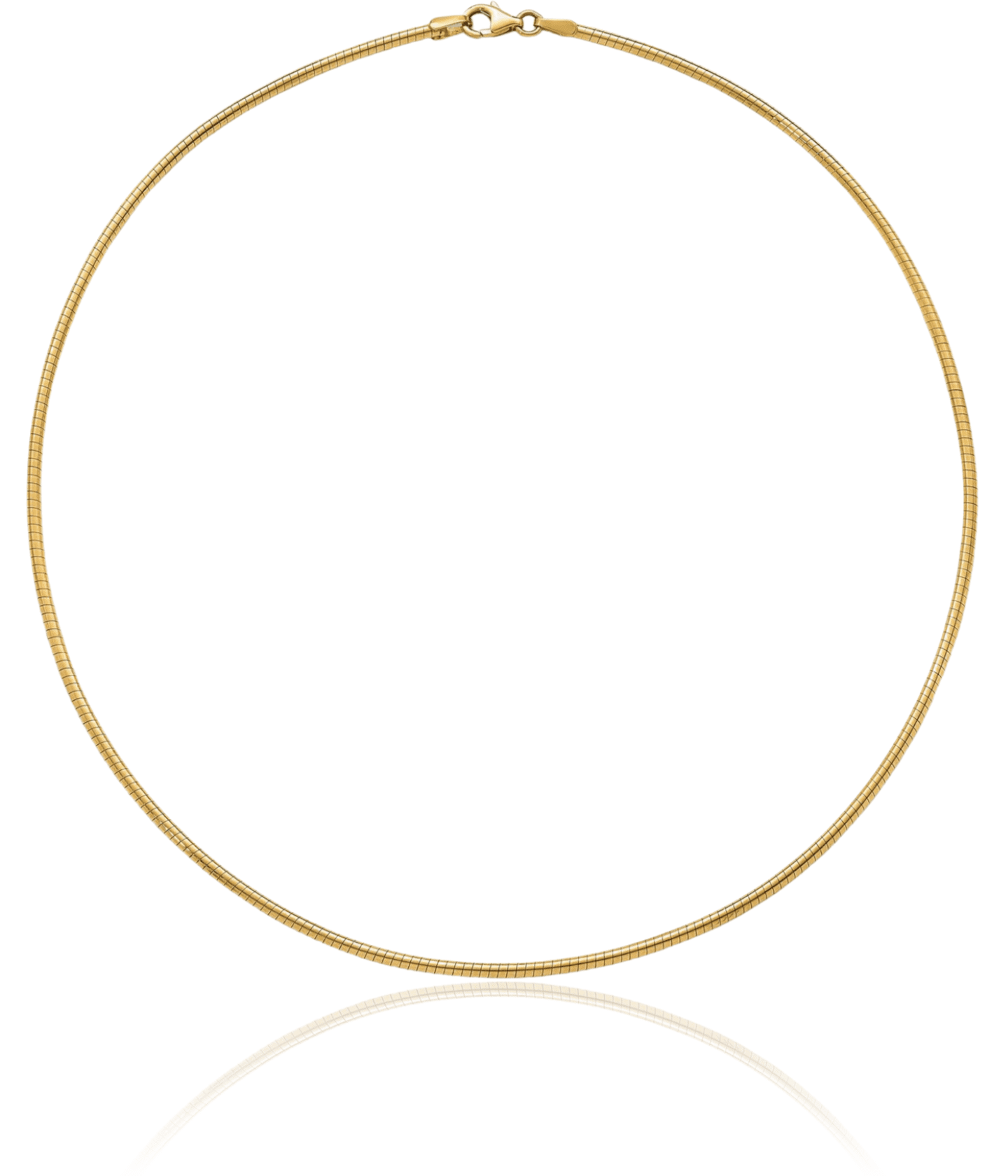 14K Solid Yellow Gold 2mm Round Cubetto Omega Snake Chain Herringbone ...