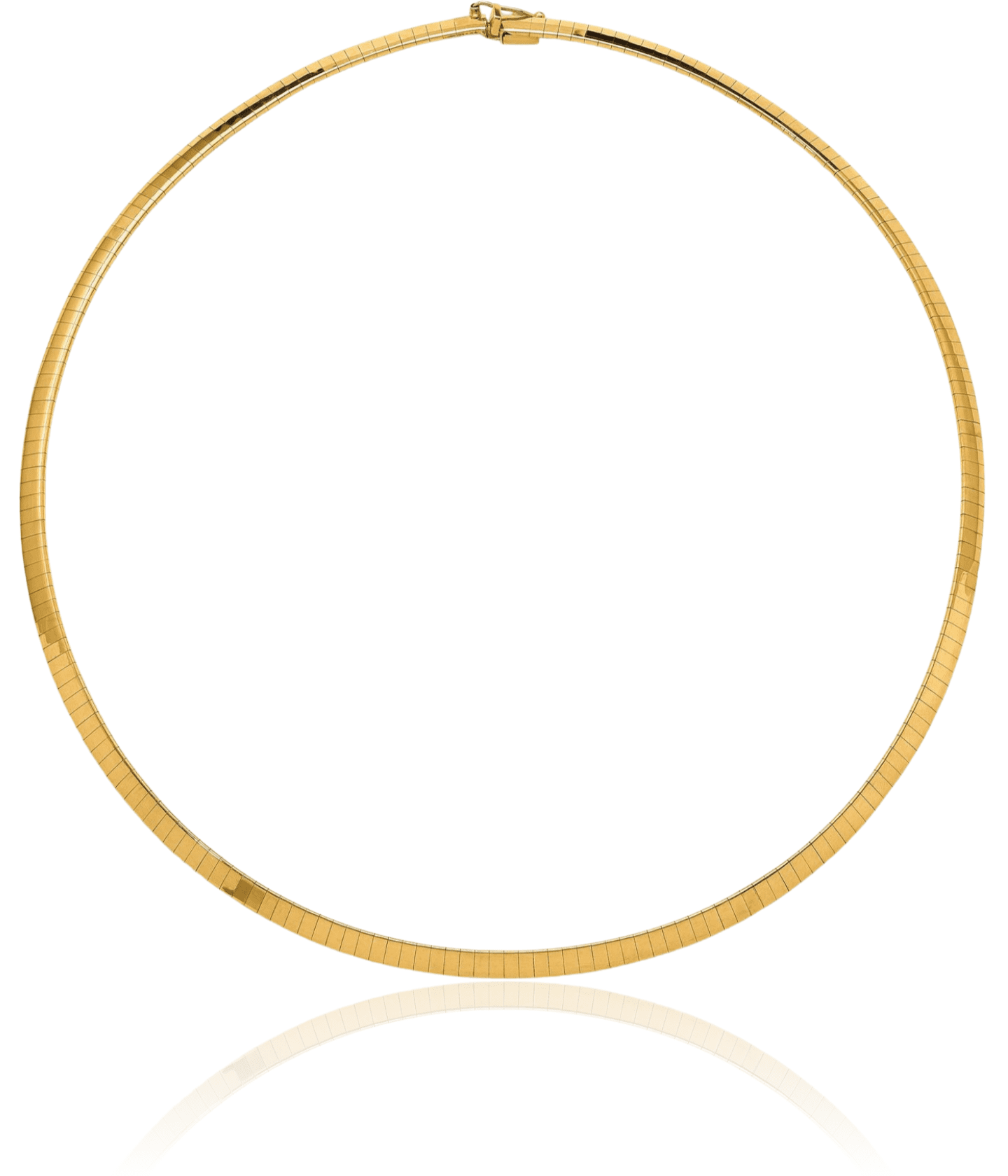 14K Solid Yellow Gold 4mm Cubetto Omega Snake Chain Herringbone ...