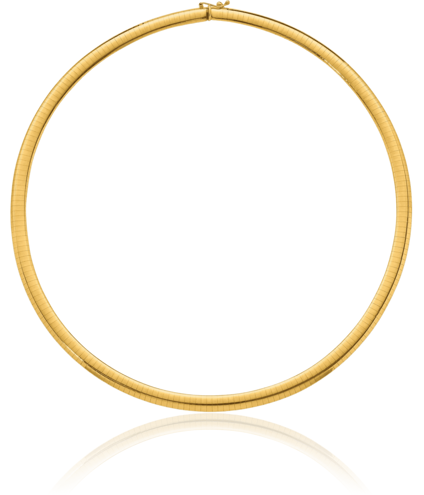 14K Solid Yellow Gold 6mm Cubetto Omega Snake Chain Herringbone ...