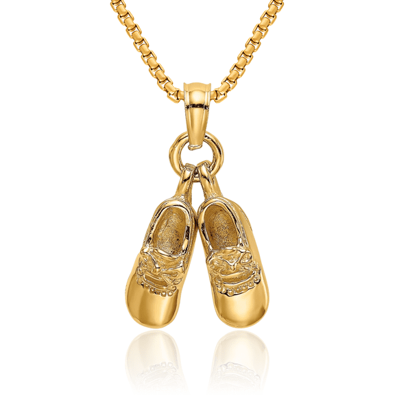 14K Solid Yellow Gold Treble Clef Music Note Necklace Chain Pendant ...