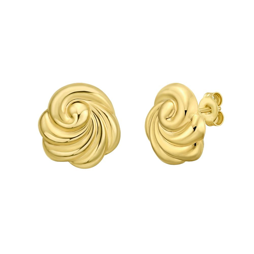 14K Swirl Knot Studs - Walmart.com