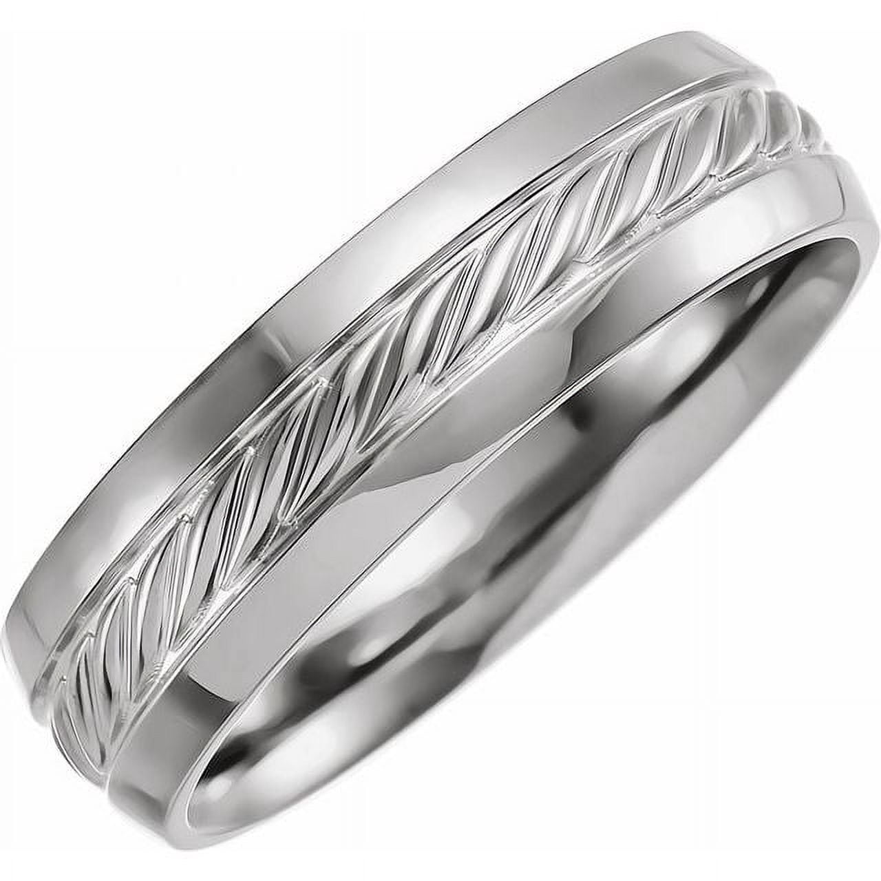 14K White Comfort-Fit Rope Band 52277:1076:P - Walmart.com