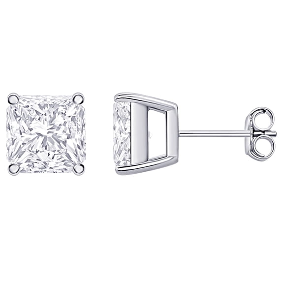 14K White Gold 12.01 Carat Asscher Shape LAB GROWN Diamond IGI ...