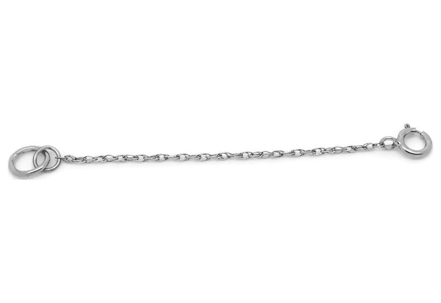 14K White Gold Chain Extender, 3", Collar Extensor Cadena - Walmart.com