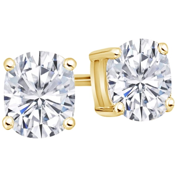 14K Yellow Gold 0.8 Carat Cushion Shape LAB GROWN Diamond IGI Certified ...