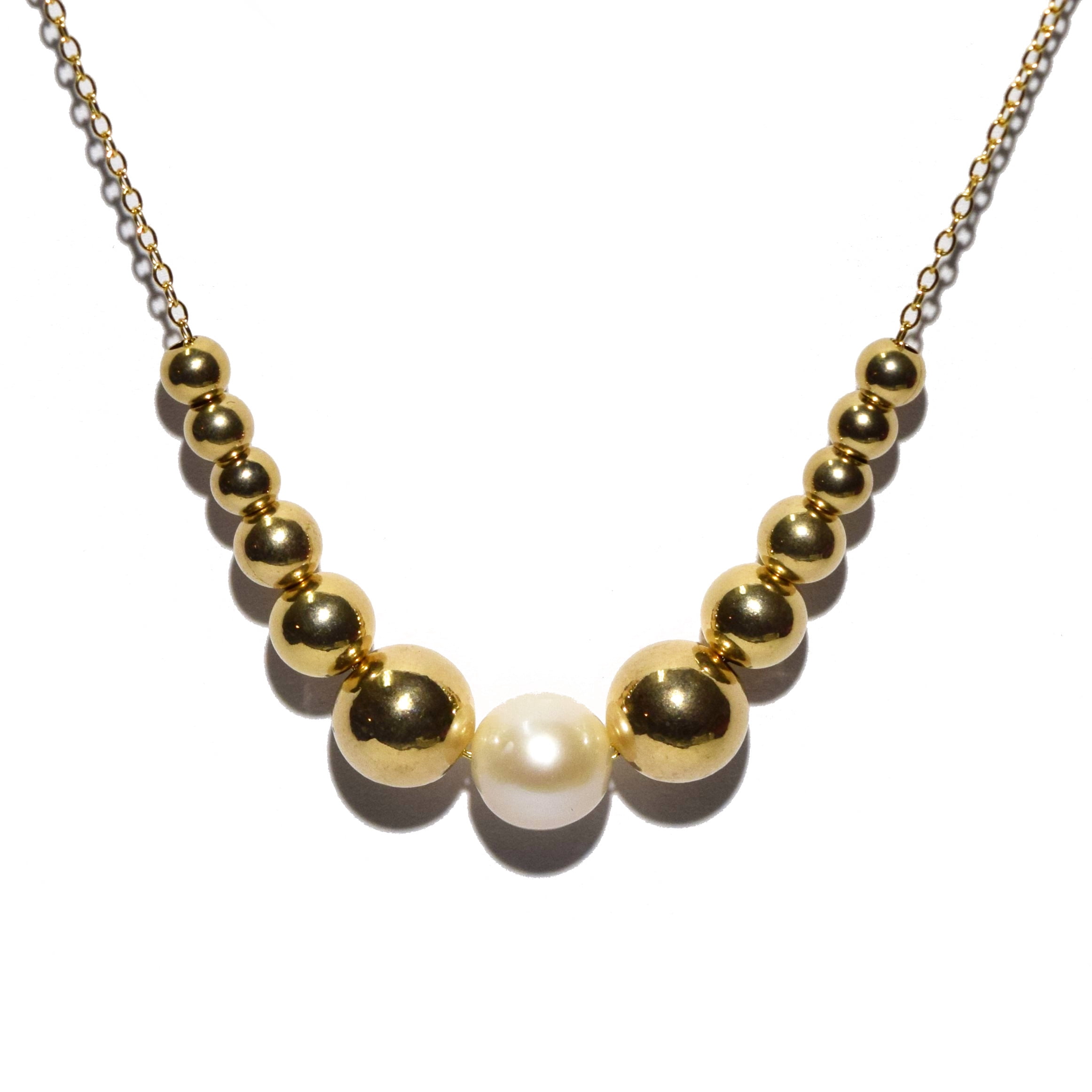 14K Yellow Gold Filled Add A Bead 22.0 inch Necklace Chain w/ Semi ...