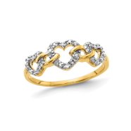 Color of Love 1/5 Carat T.W. Diamond Promise Ring in 10K Rose Gold (I-J,I3) - Walmart.com