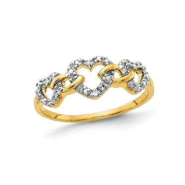 Color of Love 1/5 Carat T.W. Diamond Promise Ring in 10K Rose Gold (I-J ...