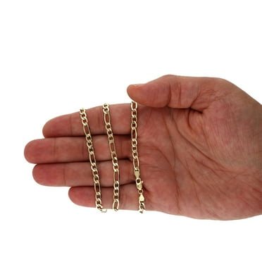 14K Yellow Gold 4mm Paperclip Elongated Open Chain Necklace 16"-30 ...