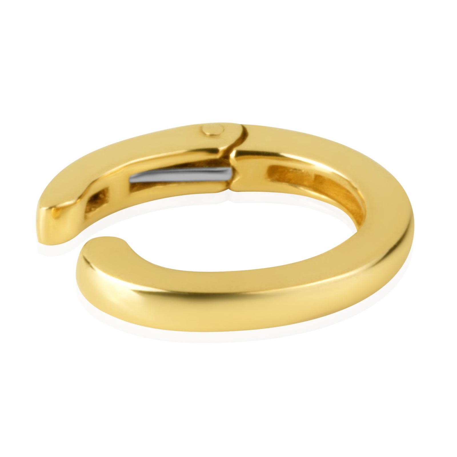 14K Yellow Gold Hinged 2MM Polished Ear Cuff Earring - Walmart.com