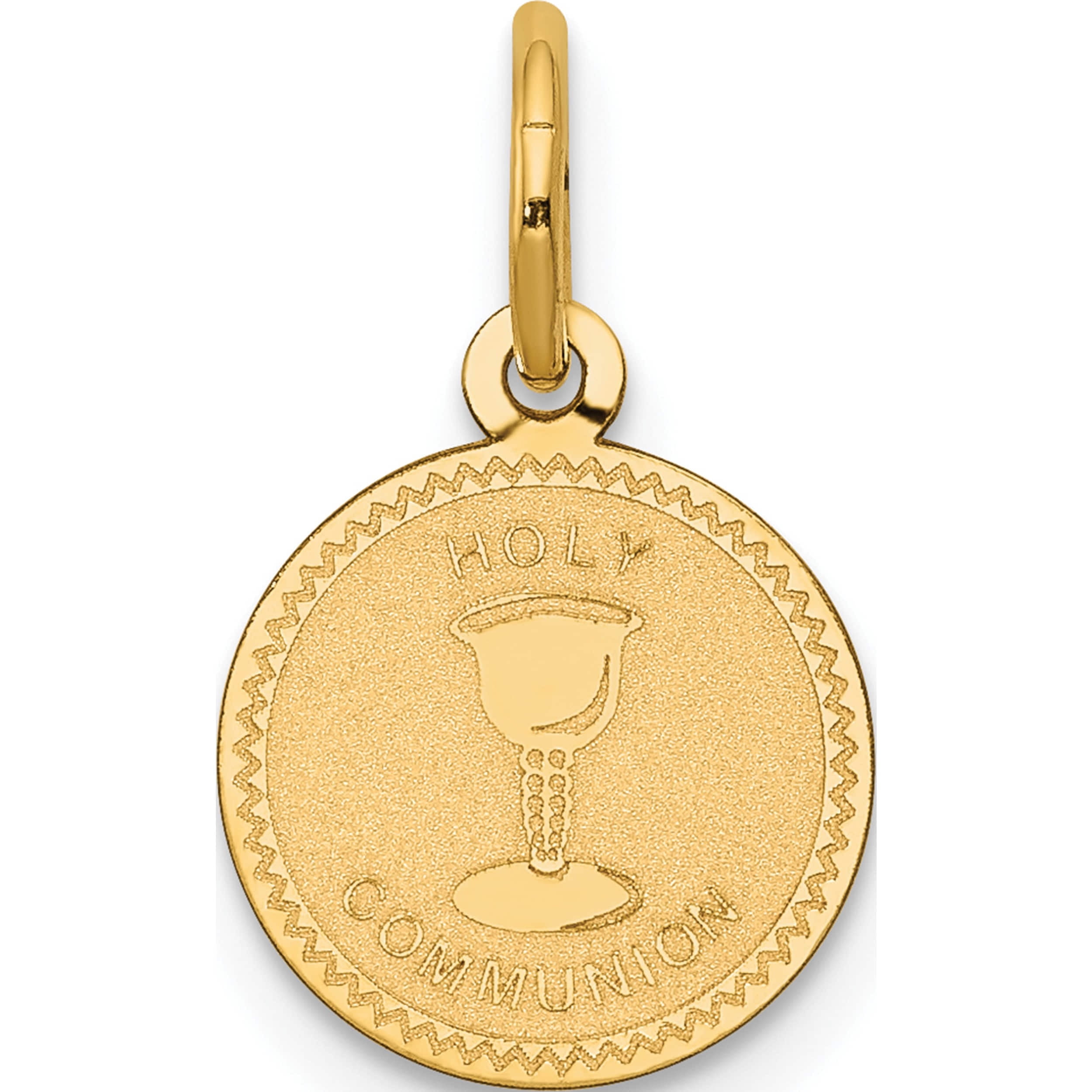 14K Yellow Gold Holy Communion Charm (17 X 11) Made In United States ...