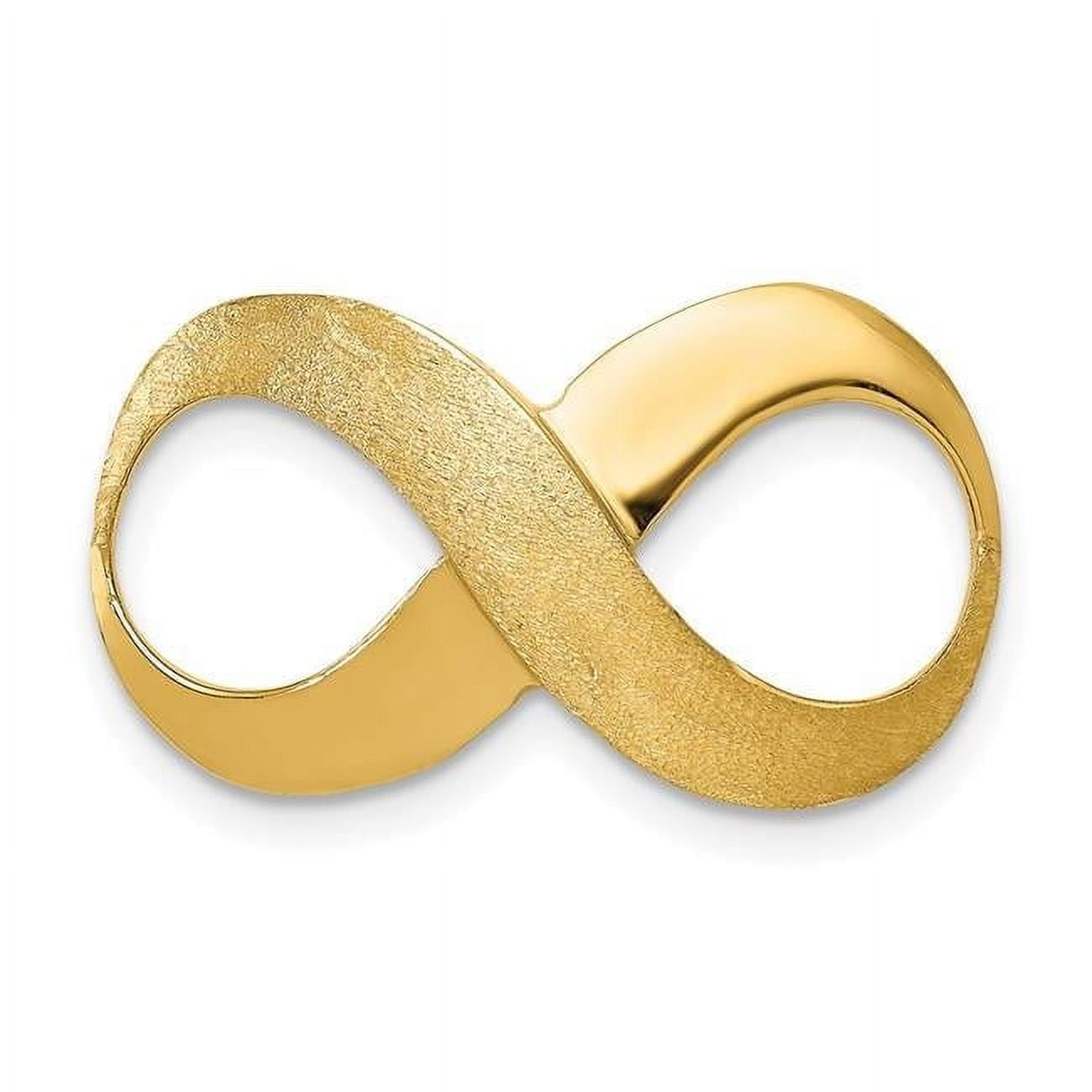 Bagatela 14K Yellow Gold Infinity Figure Eight Pendant, Polished and ...