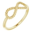 14K Yellow Gold Infinity-Inspired Rope Ring - Solid Gold Fine Jewelry ...