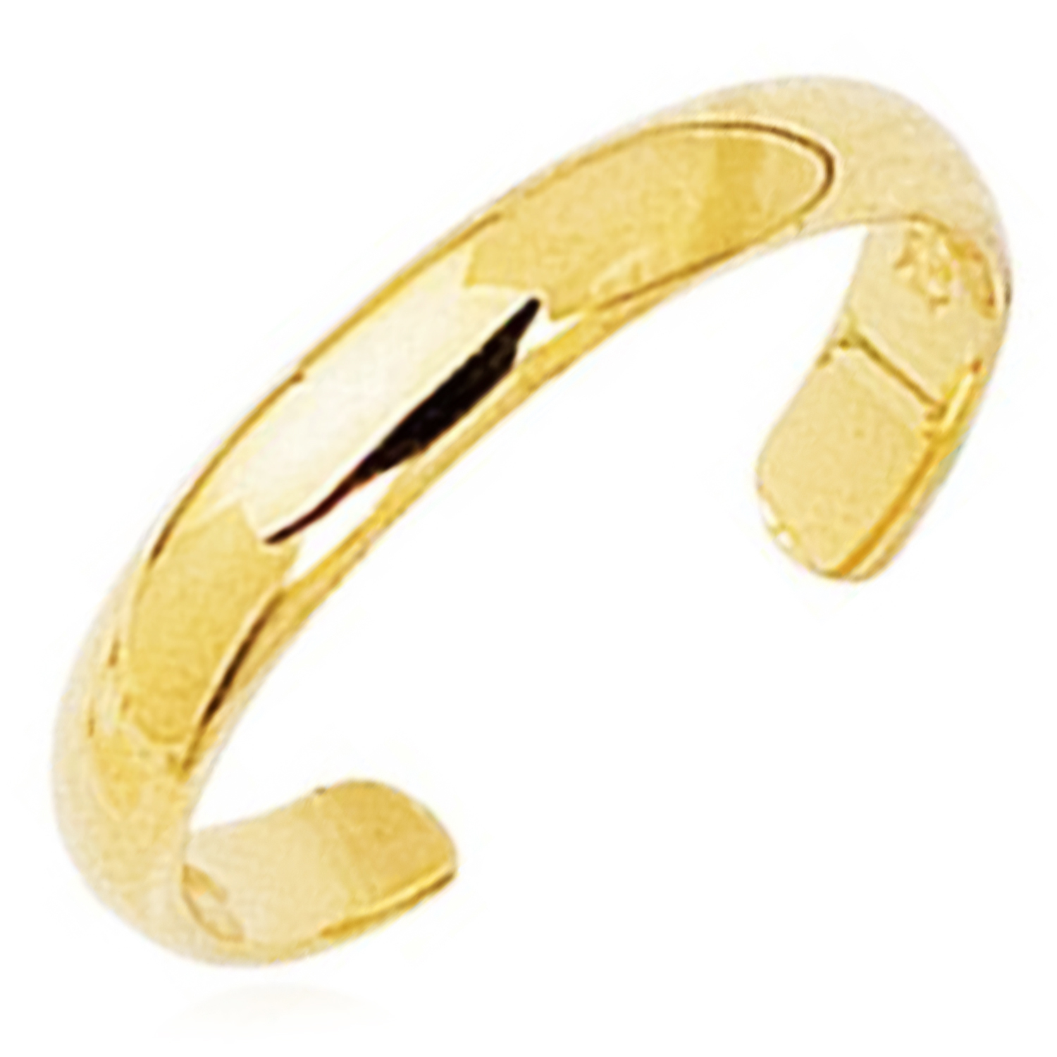 Primal Gold 14 Karat Yellow Gold Plumeria Toe Ring - Walmart.com