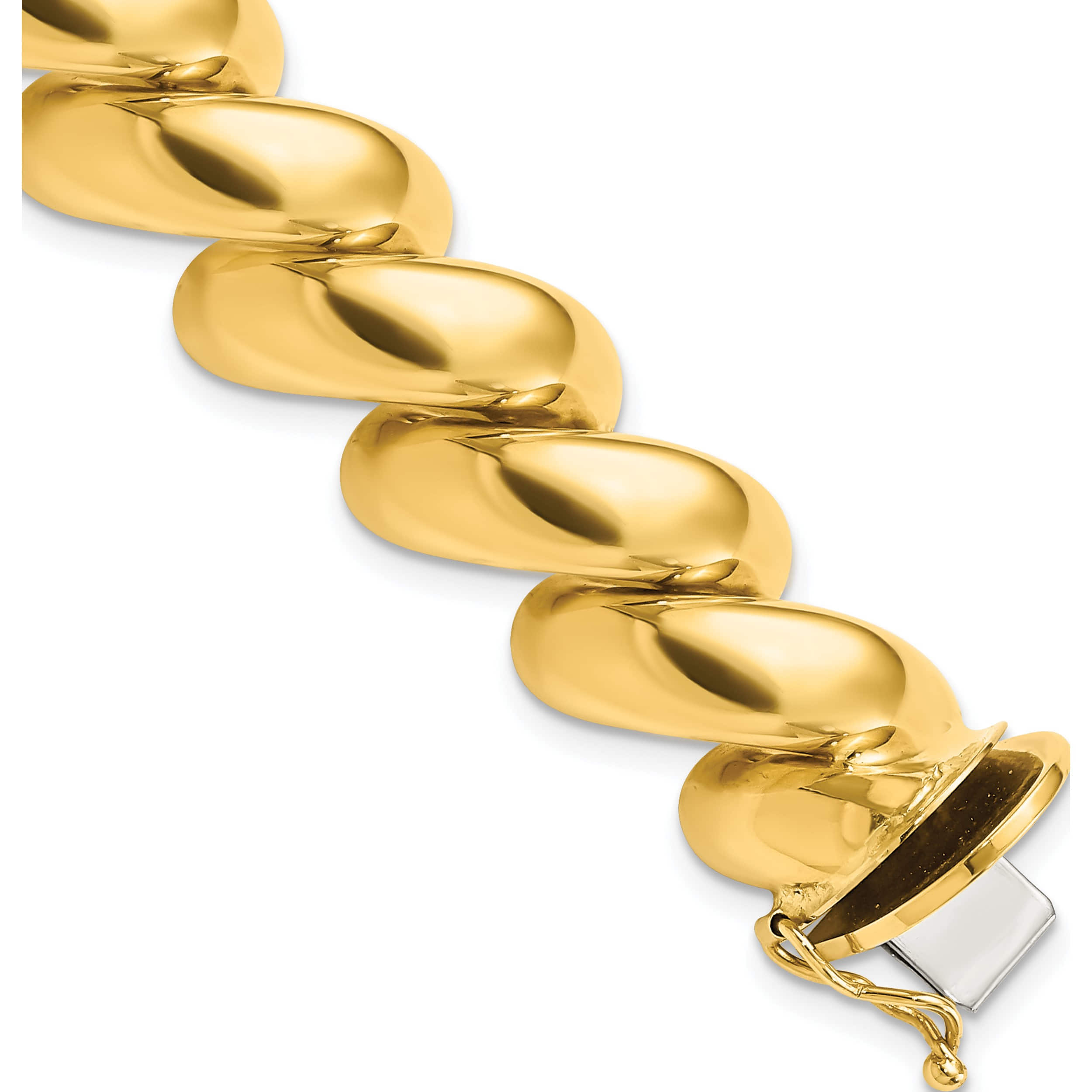 14K Yellow Gold San Marco Bracelet (8 X 14) Made In Peru sm30-8 ...