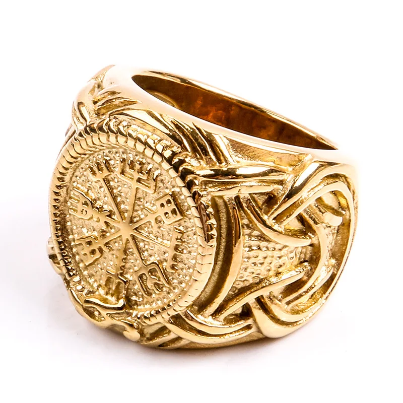 14K Yellow Gold nose viking men ring Dragon Animal Pagan Odin Amulet ...