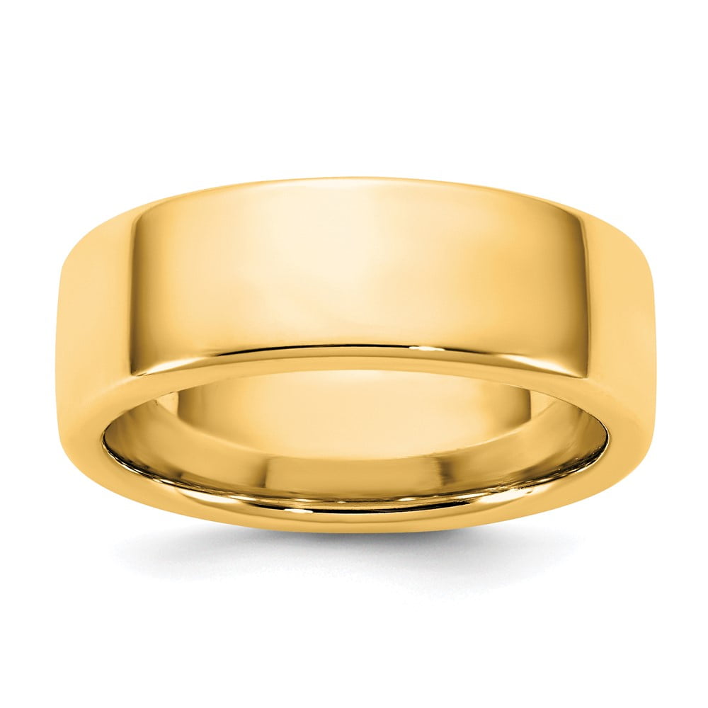 14KY 7mm European Comfort Fit Band Size 9.5 - Walmart.com