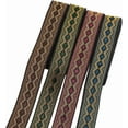 14M 4 Colors Ethnic Style Polyester Ribbon Jacquard Ribbon Tyrolean ...